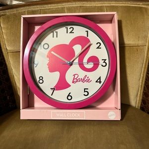 Barbie | Wall Decor | New Barbie Silhouette Posh Pink Wall Clock Analog ...